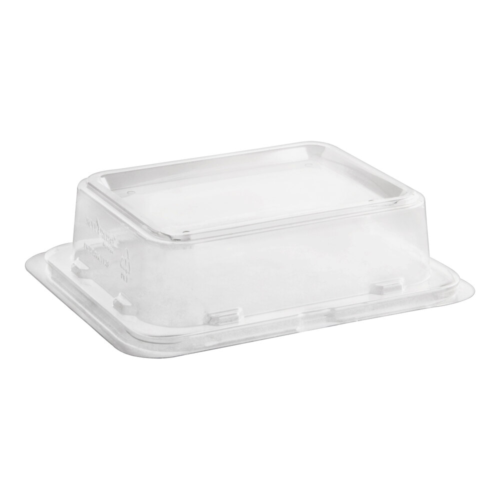 Front of the House Servewise 4 3/4" x 3 3/4" PET Plastic Plate Lid ...