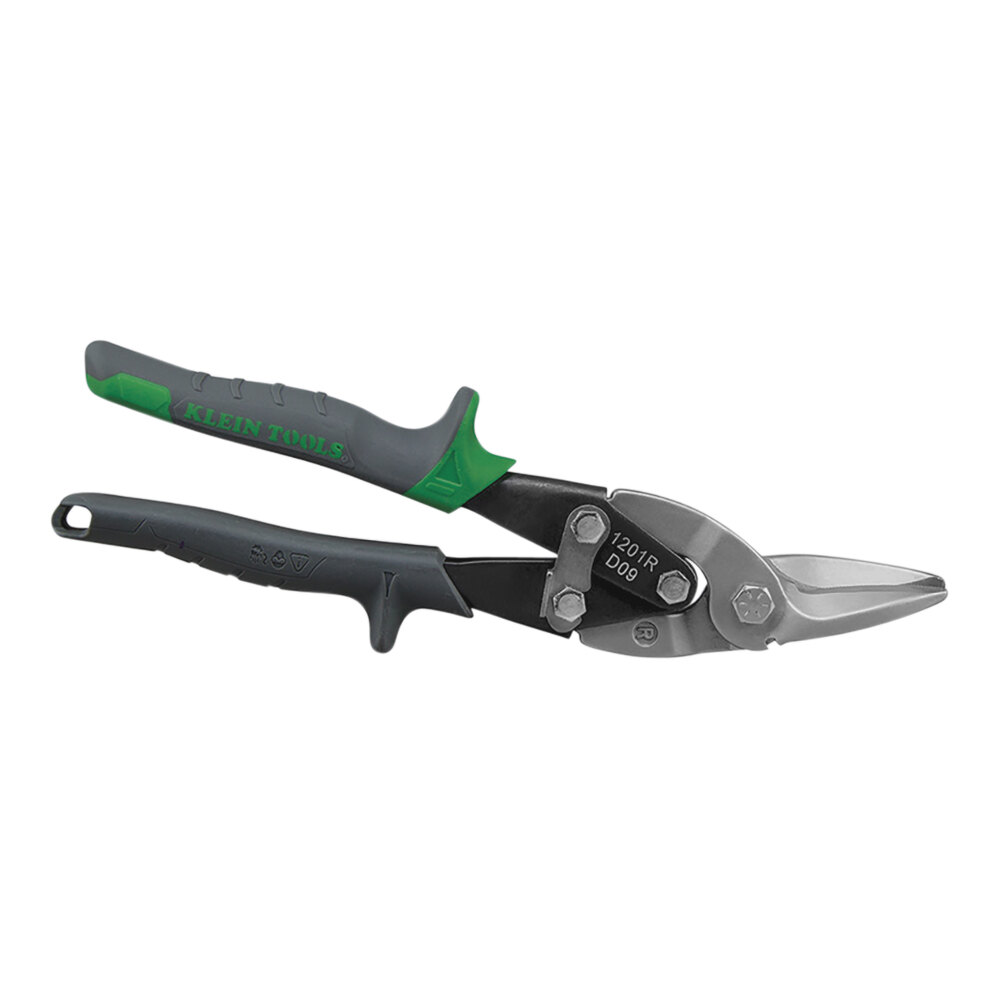 Klein Tools Right Cut Aviation Snips with Wire Cutter 1201R