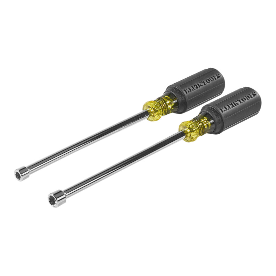 Klein Tools 2-Piece 1/4" and 5/16" Magnetic Tip Nut Driver Set with 6 ...