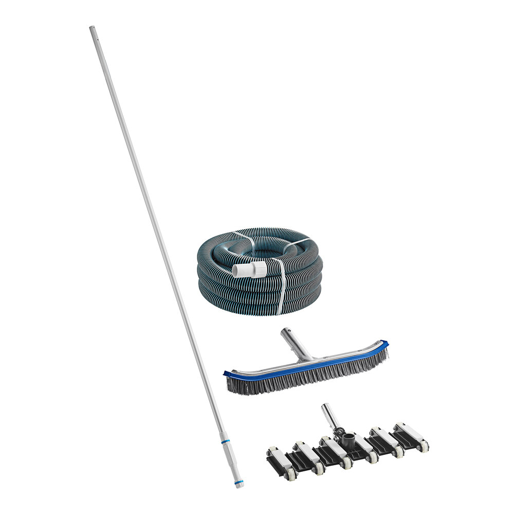 Kemp USA Swimming Pool Cleaning Kit with Telescoping Wand, Pool Brush ...
