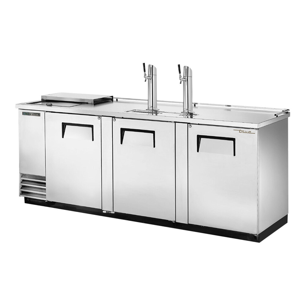 True TDD-4CT-S-HC 2 Single Tap Club Top Kegerator Beer Dispenser ...