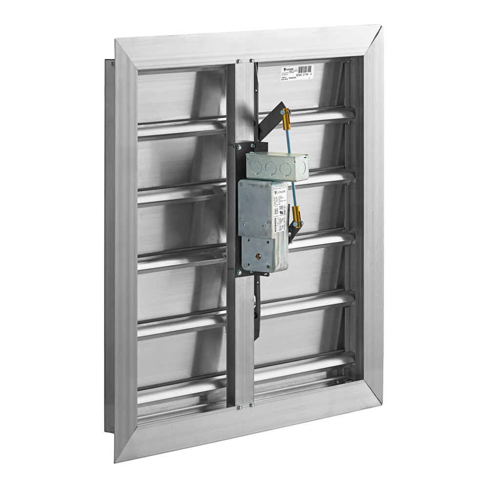 Canarm 3200 Series 24" x 24" Motorized Shutter Backdraft Damper SX3224X24