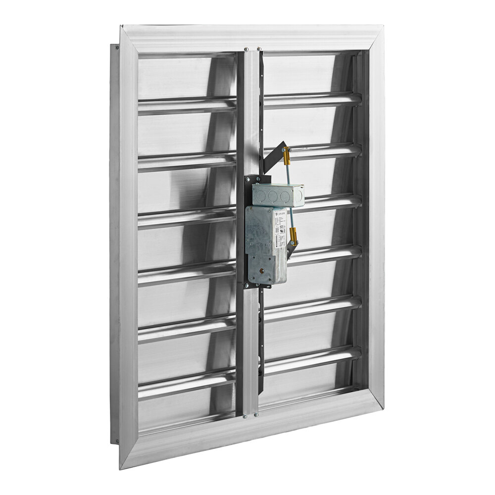 Canarm 3200 Series 30" x 30" Motorized Shutter Backdraft Damper SX3230X30