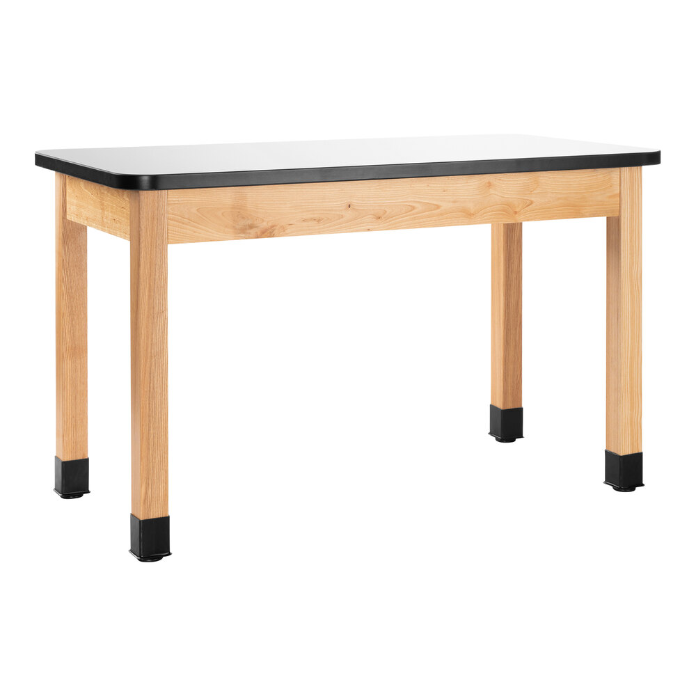 National Public Seating 42" x 72" x 36" Wood Science Lab Table with ...