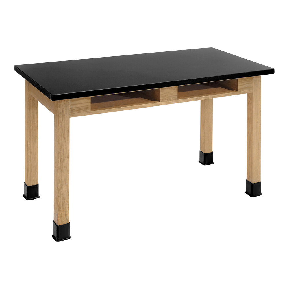 National Public Seating 30" x 60" x 36" Wood Science Lab Table with ...
