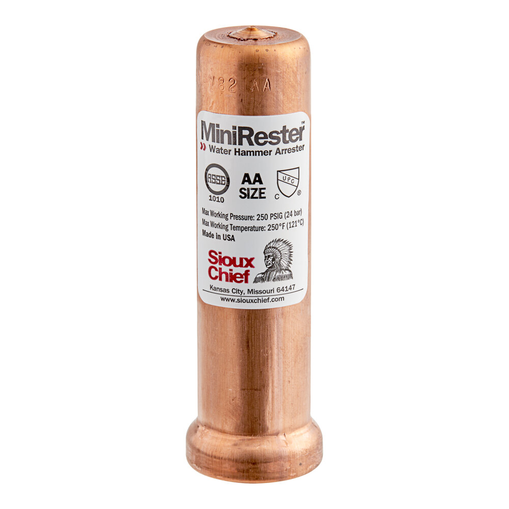 Sioux Chief 660-V82B MiniRester AA Tee Water Hammer Arrestor with 1/2 ...