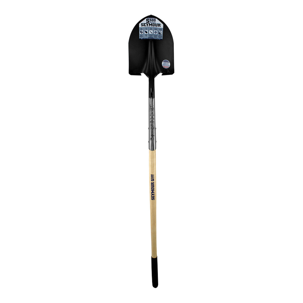 Seymour Midwest S500 Industrial 9 1/2" Round Point Shovel with Forward ...