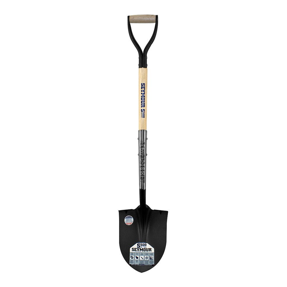 Seymour Midwest S500 Industrial 9 1/2" Round Point Shovel with 29 ...