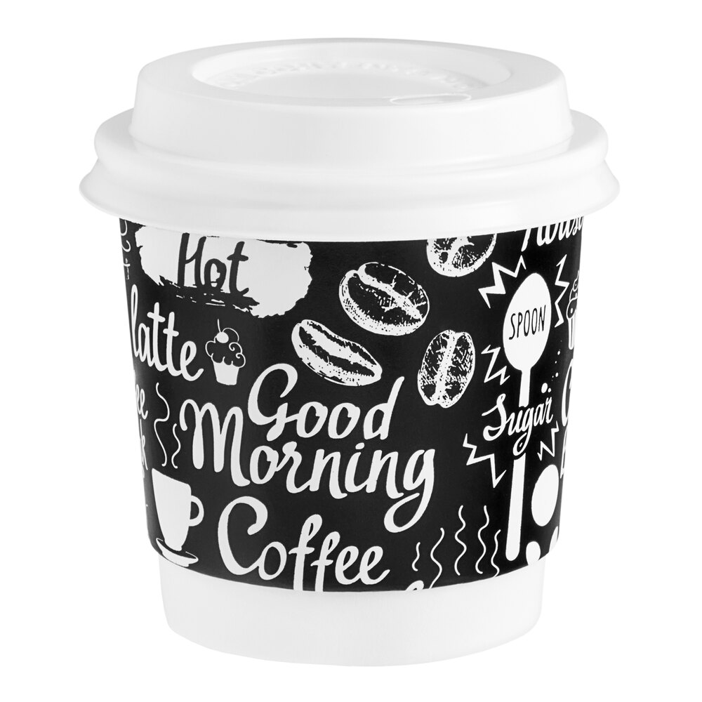 Choice 4 oz. Smooth Double Wall Coffee Break Print Paper Hot Cup and ...