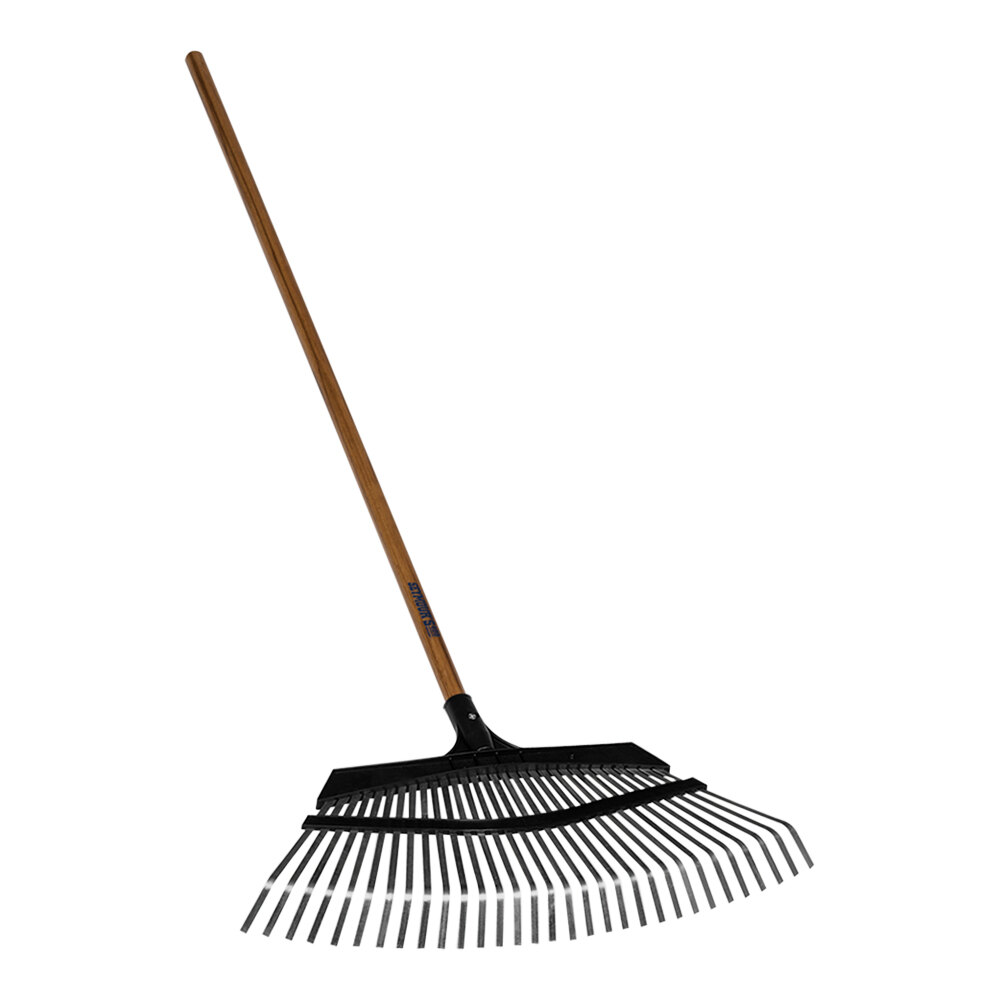 Seymour Midwest S400 Jobsite 24" Pro-Flex Leaf Rake with Hardwood ...
