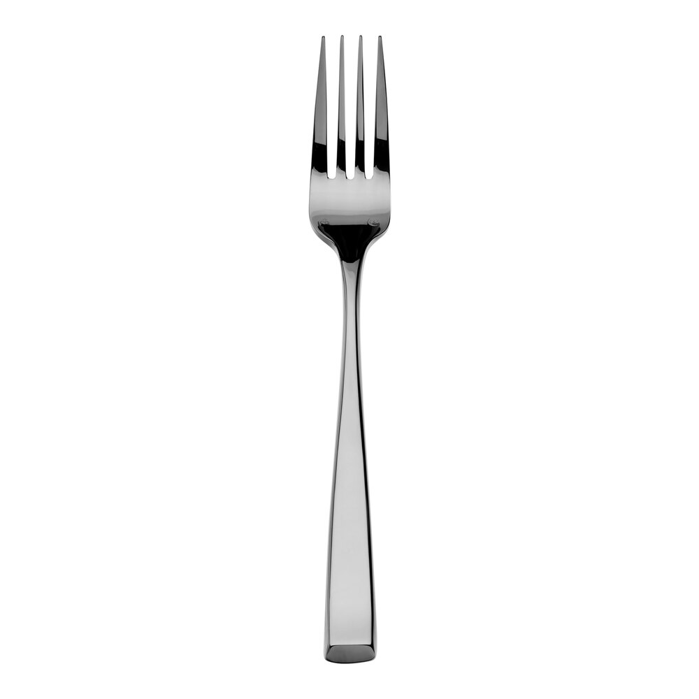 Arcoroc Liv Gunmetal 8" 18/0 Stainless Steel Heavy Weight Dinner Fork ...