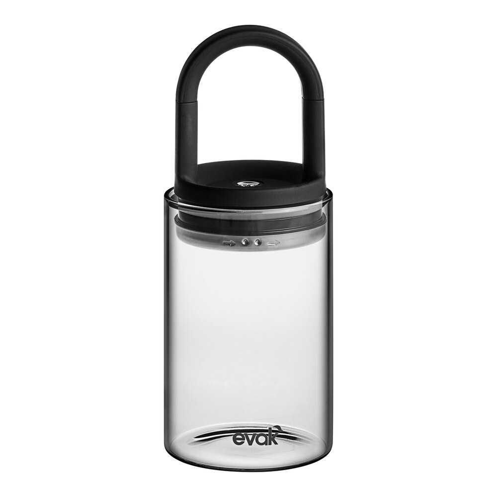 Prepara Evak Classic 0.75 Qt. Clear Glass Round Airtight Food Storage ...