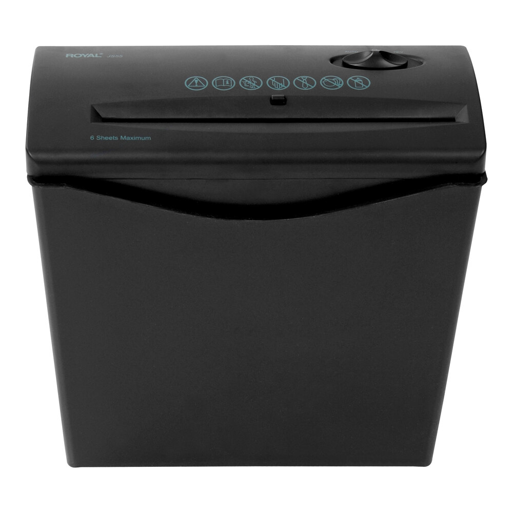Royal JS55 16999U 6 Sheet Strip-Cut Shredder with 2.6 Gallon Basket - 120V