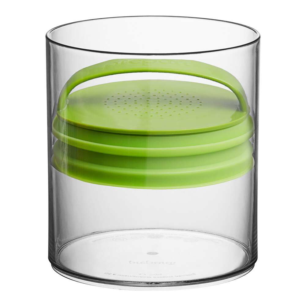 Prepara Evak Super Savor 1 Qt. Clear SAN Plastic Round Airtight Food ...