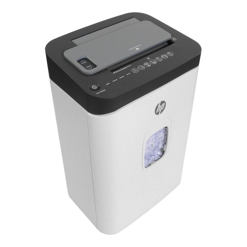 HP AF2014 91031K 14 Sheet Micro-Cut Shredder with 7.4 Gallon Basket - 115V