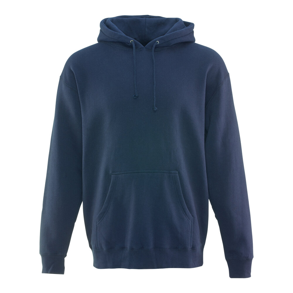 RefrigiWear Navy Hoodie Sweatshirt 0486RNAVLAR - Large
