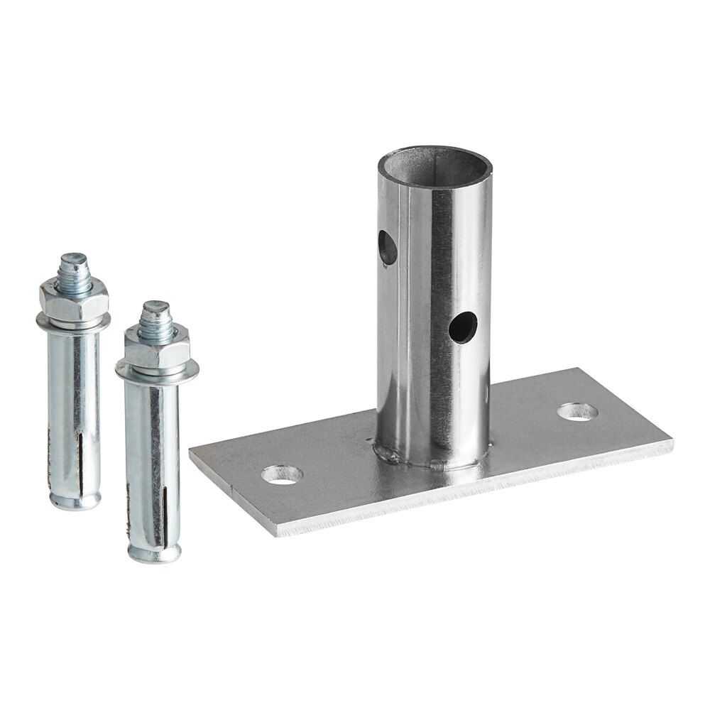 Heavy-Duty Floor-Mounting Foot Plate for Single Post