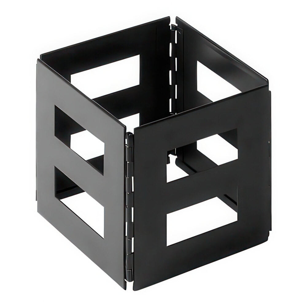 American Metalcraft 6 1/4" x 5 3/4" x 6 1/2" 1/6 Size Black Stainless ...