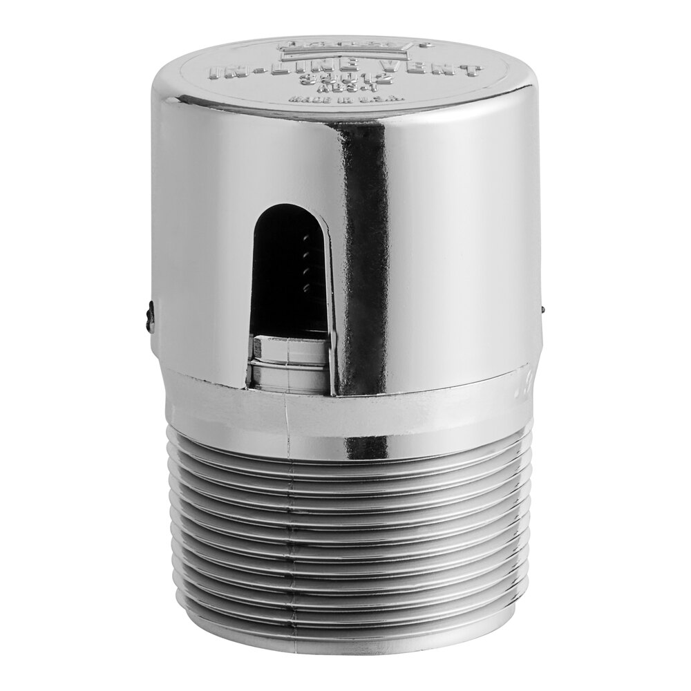 Oatey 39000 Chrome ABS In-Line Air Admittance Vent with 1 1/2" NPT ...