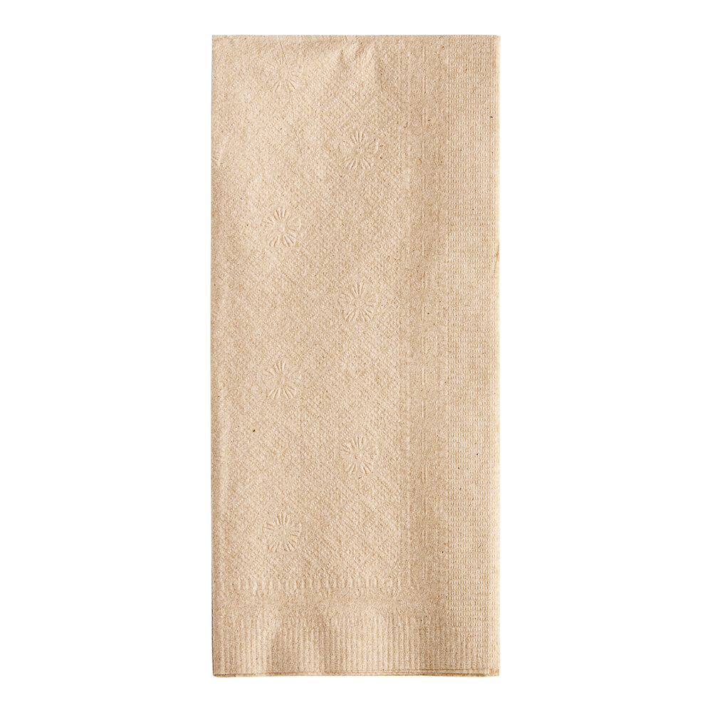 Tork Universal 15" x 17" 1-Ply Kraft 1/8 Fold Dinner Napkin - 3,000/Case