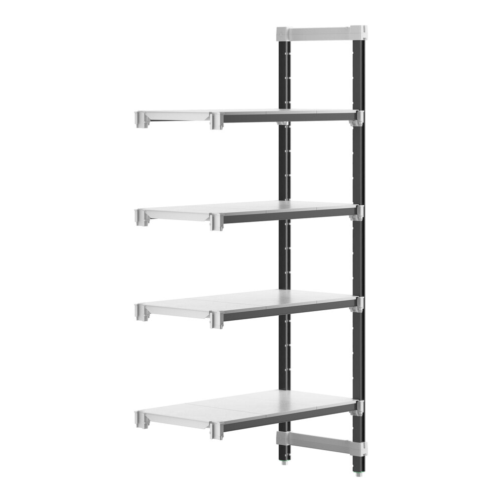 Cambro EXA183672S4480 Camshelving® Elements XTRA 4-Shelf Solid Add-On ...