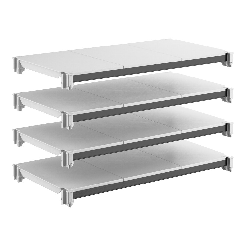 Cambro EXSK1836S4480 Camshelving® Elements XTRA Solid 4-Shelf Kit - 18 ...