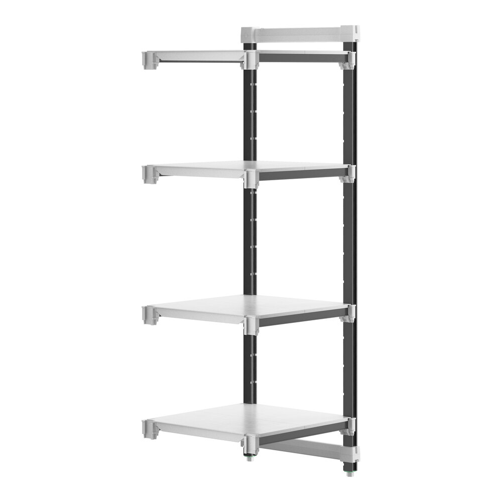 Cambro EXA212464S4480 Camshelving® Elements XTRA 4-Shelf Solid Add-On ...