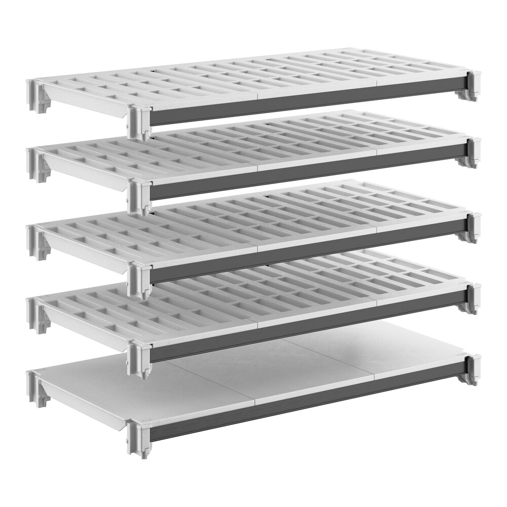 Cambro EXSK1836VS5480 Camshelving® Elements XTRA Combo 5-Shelf Kit - 18 ...