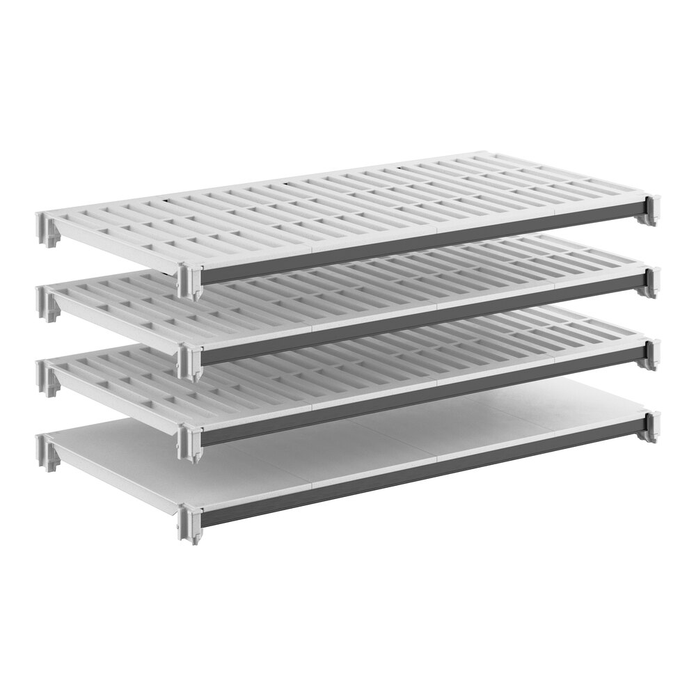 Cambro EXSK2448VS4480 Camshelving® Elements XTRA Combo 4-Shelf Kit - 24 ...