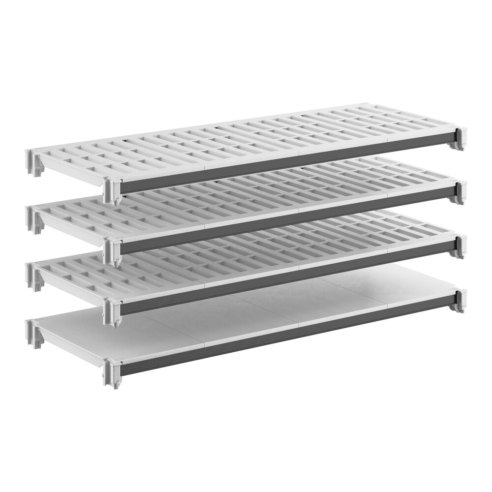 Cambro EXSK1848VS4480 Camshelving® Elements XTRA Combo 4-Shelf Kit - 18 ...