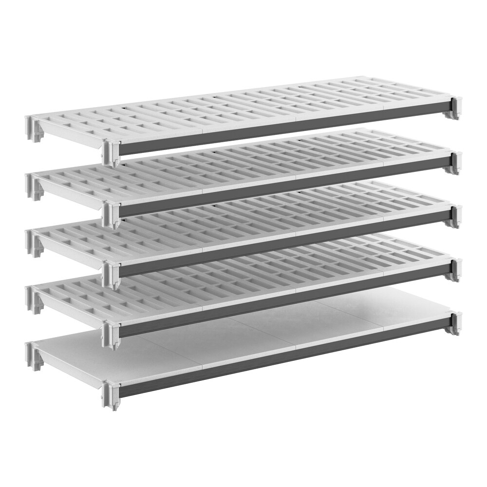 Cambro EXSK1848VS5480 Camshelving® Elements XTRA Combo 5-Shelf Kit - 18 ...