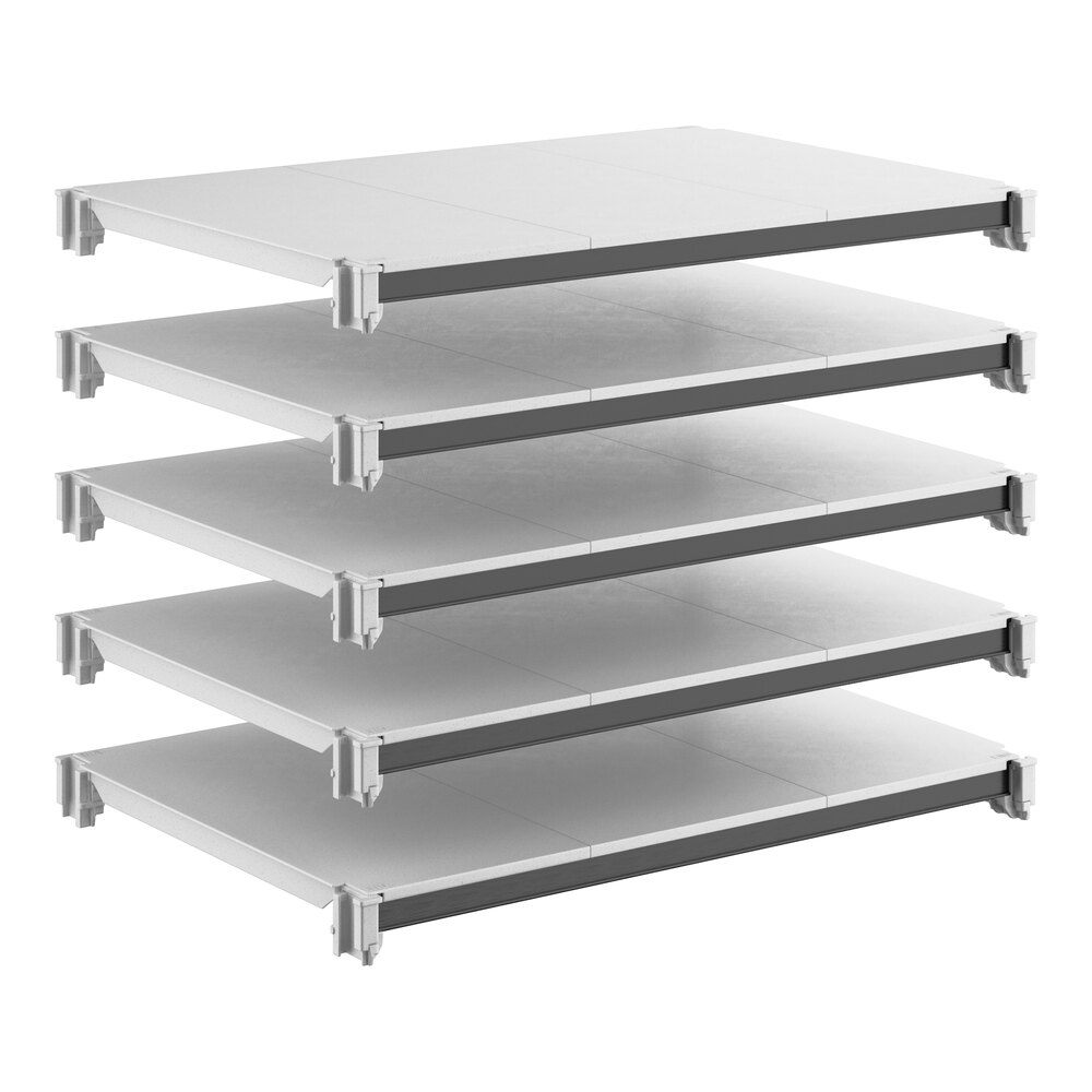 Cambro EXSK2436S5480 Camshelving® Elements XTRA Solid 5-Shelf Kit - 24 ...