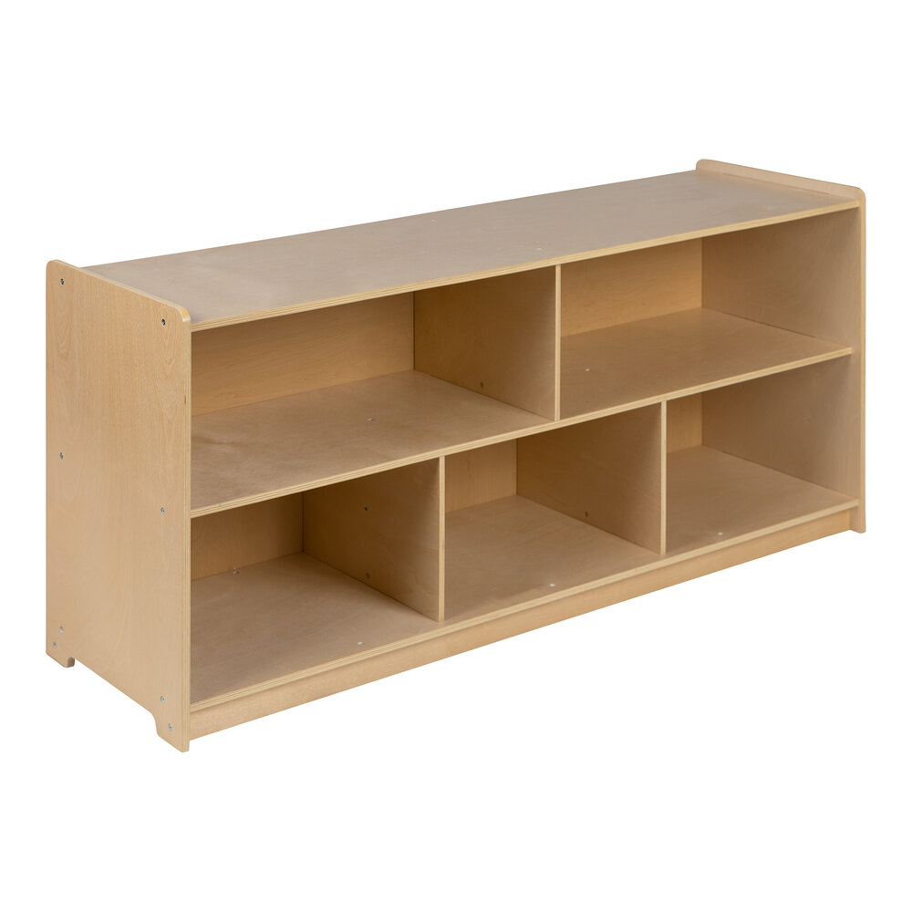 Flash Furniture Hercules 48" x 15" x 24" 5-Compartment Wood Classroom ...