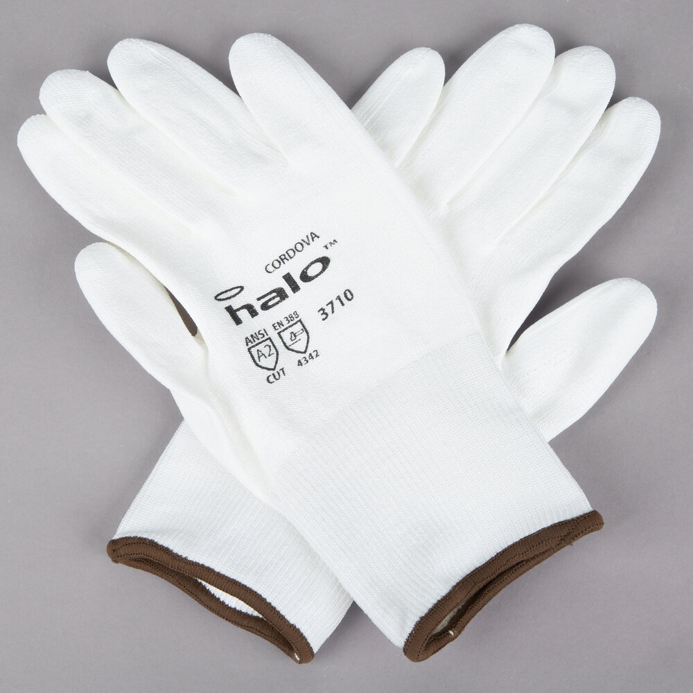 Cordova Halo White HPPE / Synthetic Fiber Gloves with White ...
