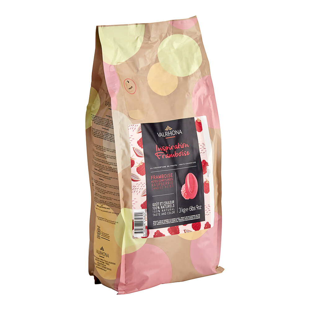 Valrhona Raspberry Inspiration Couverture Feve 6.6 lb.