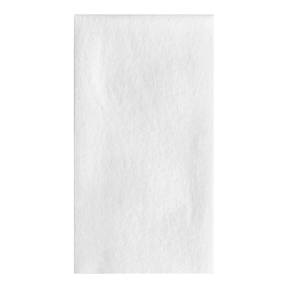 Hoffmaster Linen-Like Natural 12" x 17" White 1/6 Fold Guest Towel ...