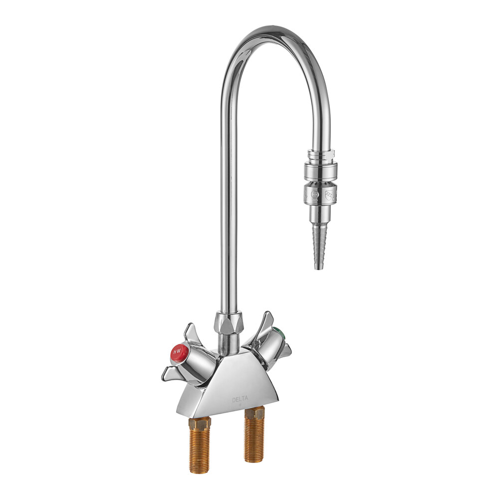 Delta Faucet W6700-9 Deck-Mounted Laboratory Faucet with Vandal ...