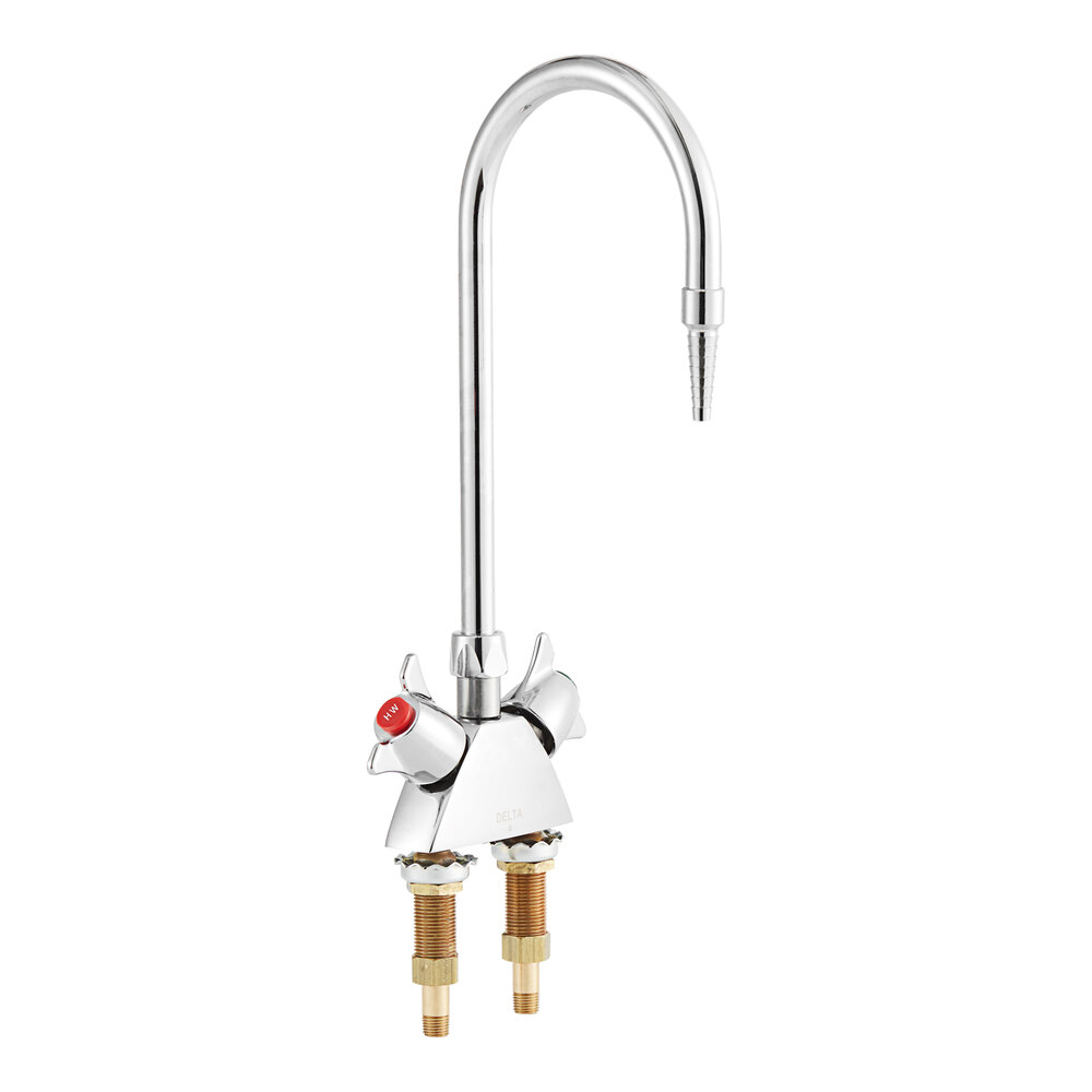 Delta Faucet W6700 Deck-Mounted Laboratory Faucet with 6" Rigid ...