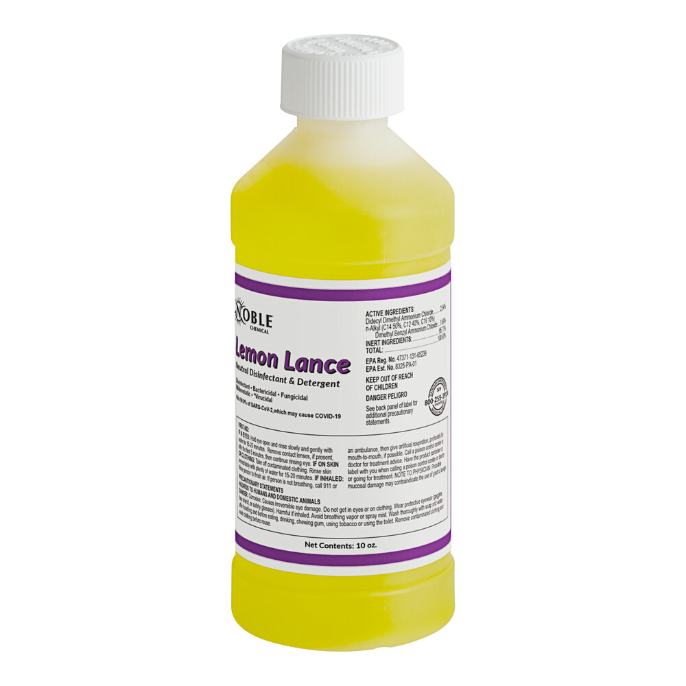 Noble 10 oz. Lemon Lance Concentrated Disinfectant and Detergent ...