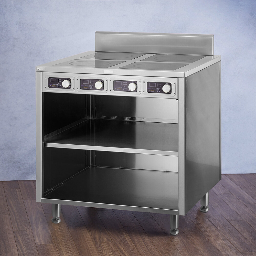 Spring USA BOH-1800 BOH Series 36" Slide-In Induction Cooking Cabinet ...