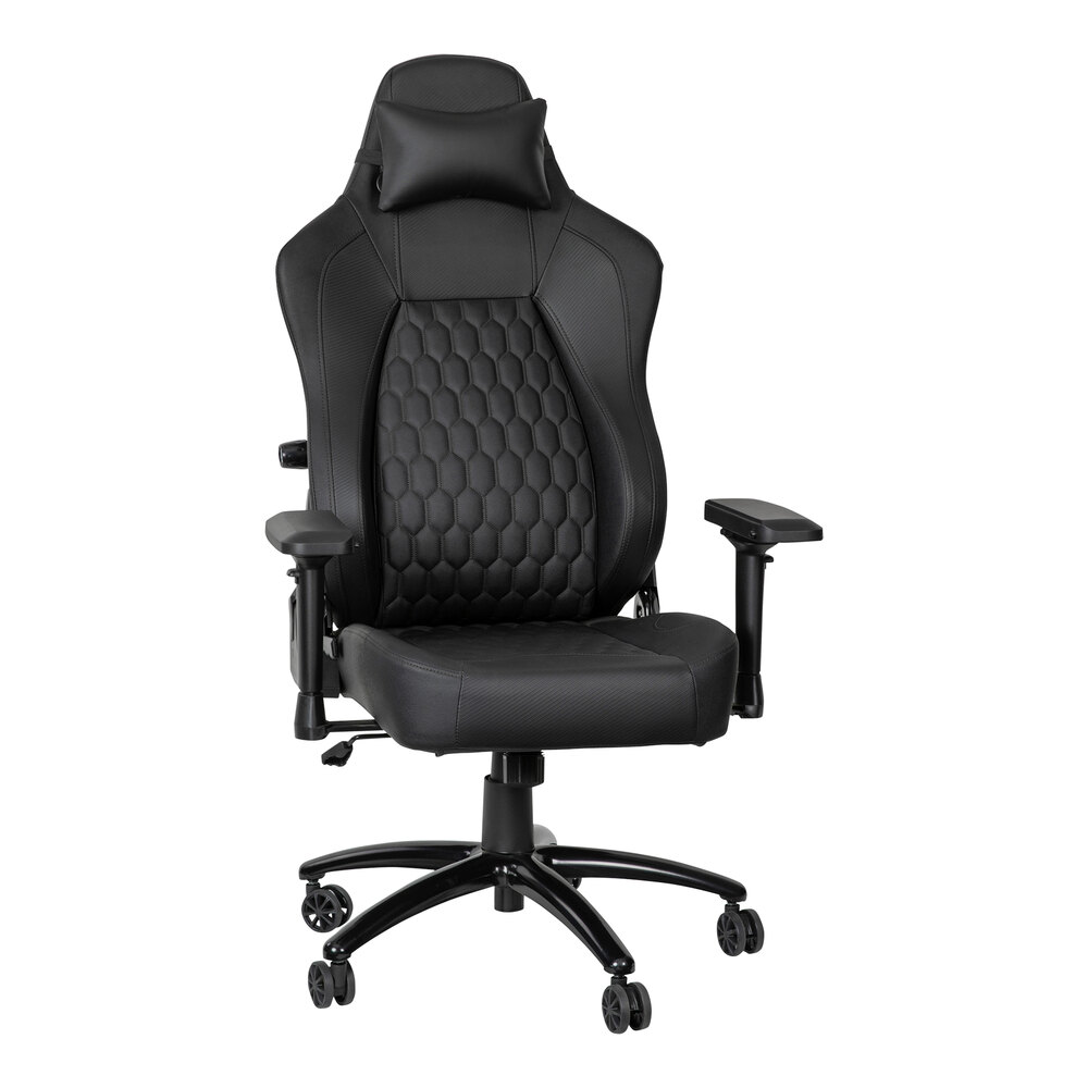 Flash Furniture Falcon Black LeatherSoft High-Back Adjustable Gaming ...