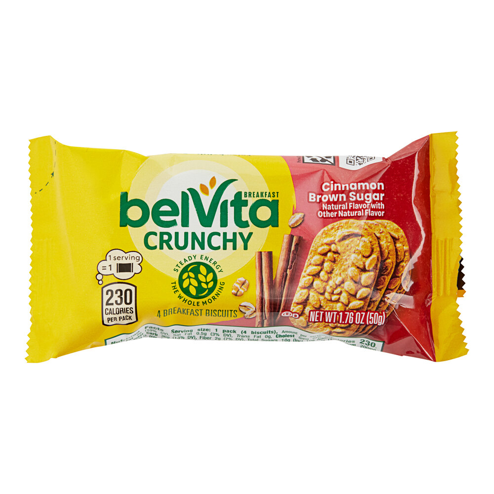Nabisco belVita Cinnamon Brown Sugar Breakfast Biscuits (4-Count) 1.76 ...