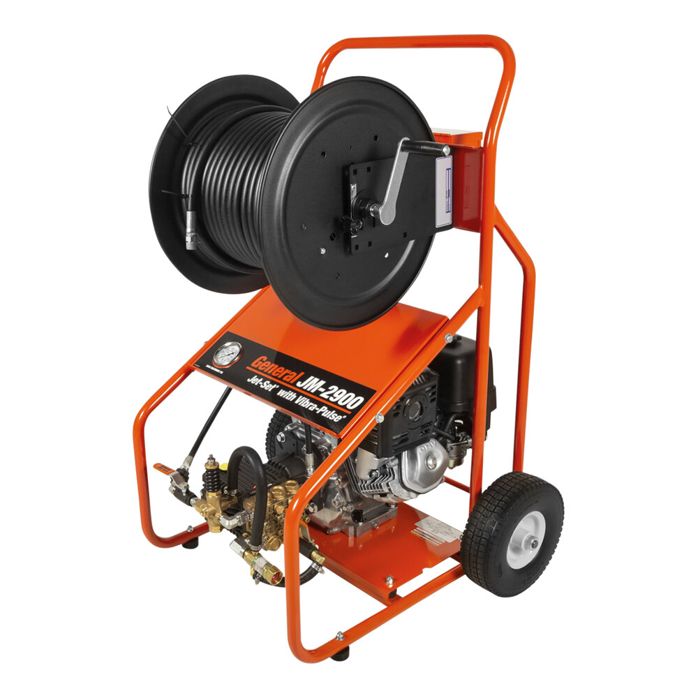 General Pipe Cleaners JM-2900-B 4 GPM Gas-Powered Water Jetter Set with ...
