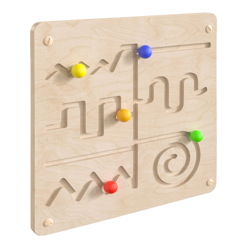 Flash Furniture Bright Beginnings 18" x 18" Wooden STEAM Maze Motor ...