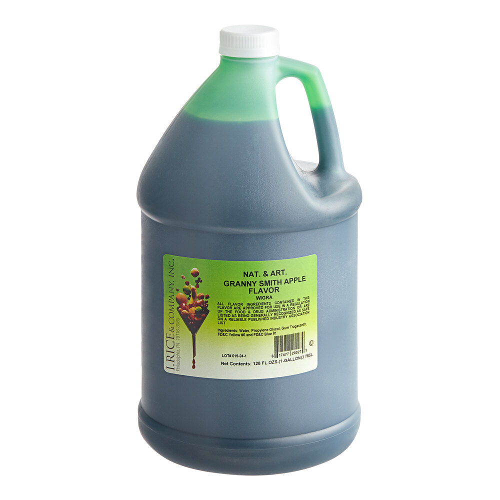 I. Rice Green Apple Hard Serve Ice Cream Flavor 1 Gallon