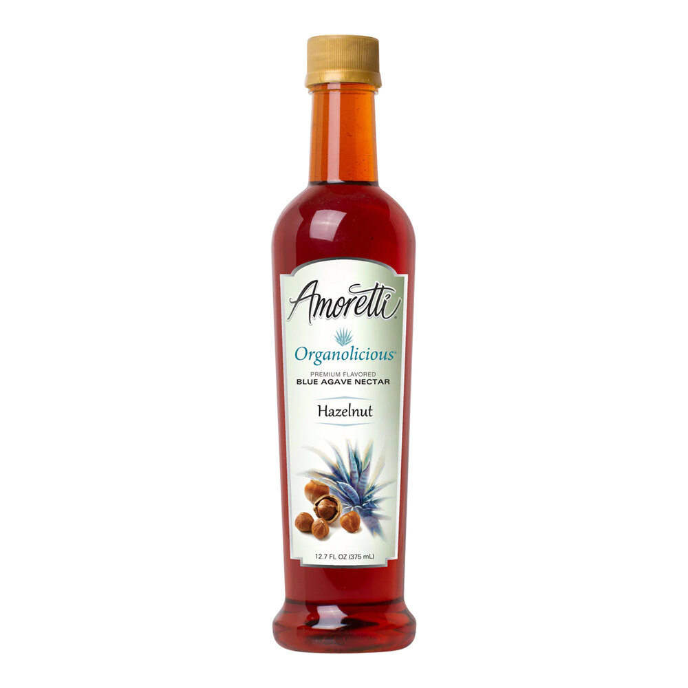 Amoretti Organolicious Organic Hazelnut Blue Agave Nectar 12.7 oz.