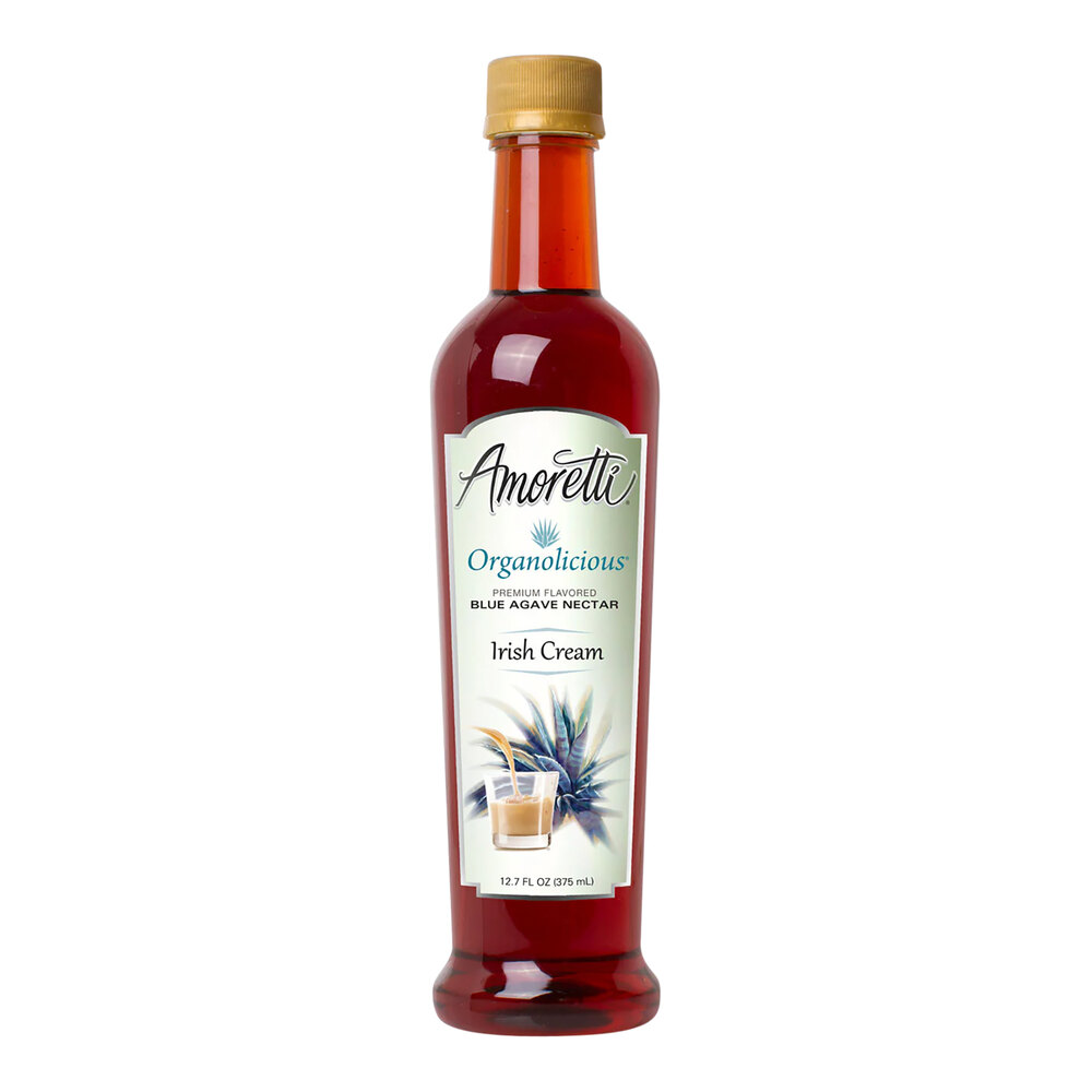 Amoretti Organolicious Organic Irish Cream Blue Agave Nectar 12.7 oz.