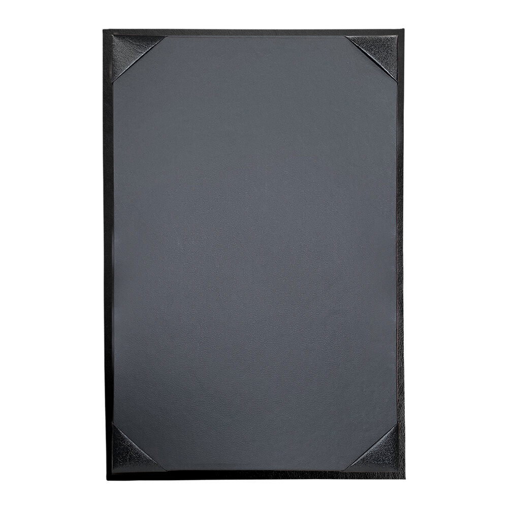 H. Risch, Inc. Oakmont 11" x 17" Black 1-Panel Menu Cover with Album ...