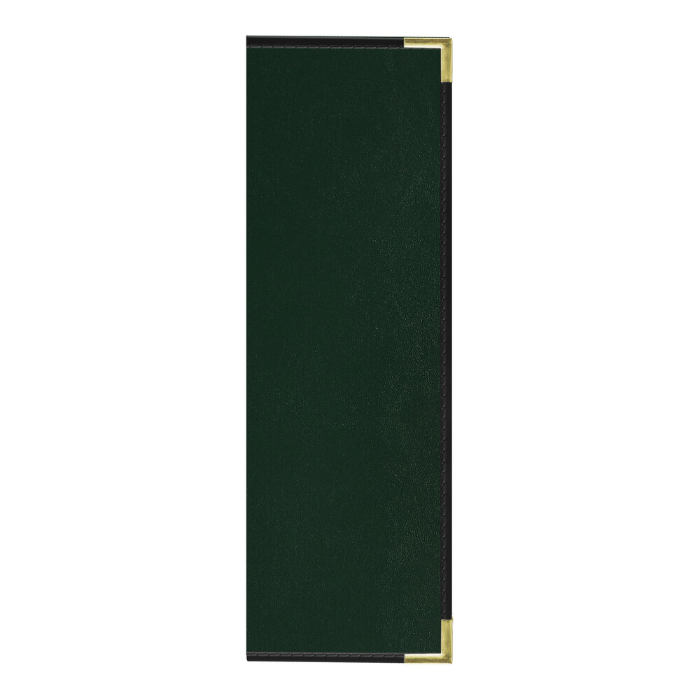 H. Risch, Inc. Oakmont 4 1/4" x 14" Green 3 View Menu Cover