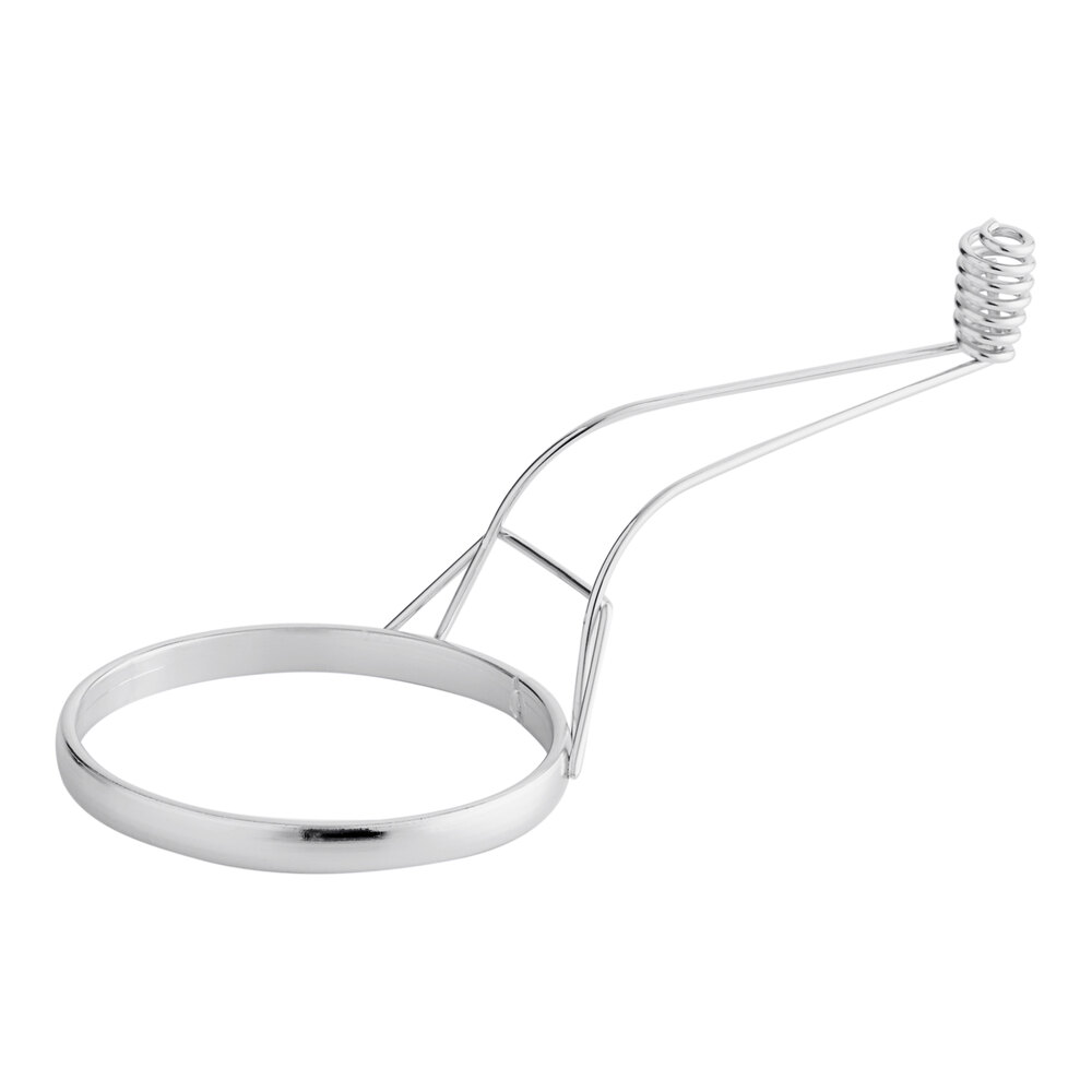 American Metalcraft 3 1/8" Chrome-Plated Egg Ring with Coil Handle ER333